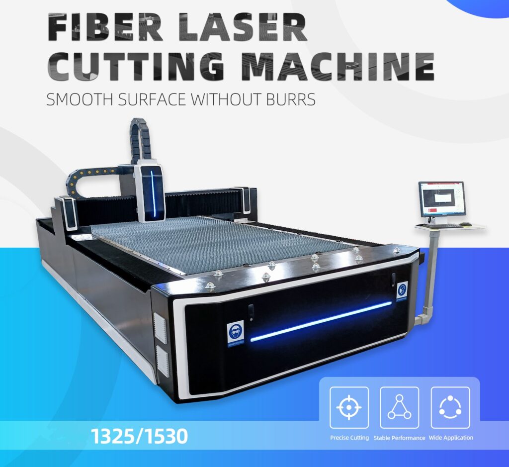 1000W 1500W 2000W Fiber Laser Cutting Machine Metal Laser Cutter 1300 ...