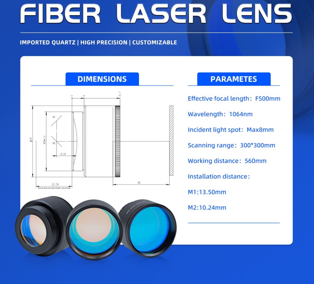 Continuous Type Laser Cleaning Machine Fiber Laser Lens - Bare Metal Laser